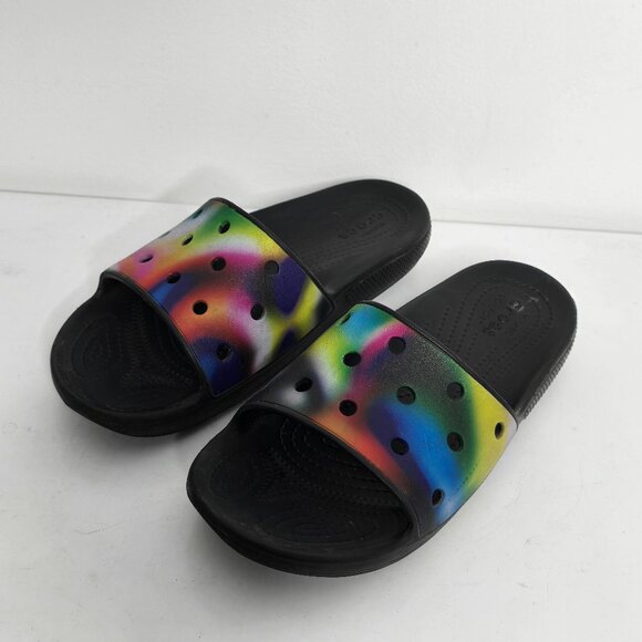 CROCS | Shoes | Crocs Classic Slide Sandals Mens Womens 12 Tie Dye ...